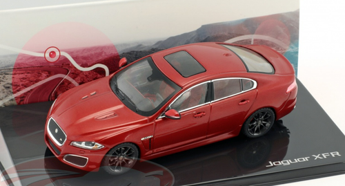 1/43 Ixo Jaguar XFR Italian Racing Red Car Model - LIVECARMODEL.com