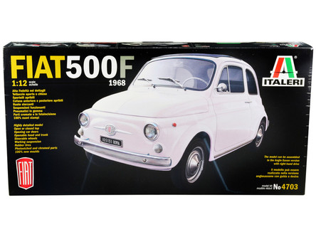Skill 5 Model Kit 1968 Fiat 500F 1/12 Scale Model by Italeri ...