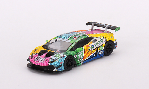 1/64 Mini GT Lamborghini Huracán GT3 EVO #19 GEAR Racing Diecast Car ...