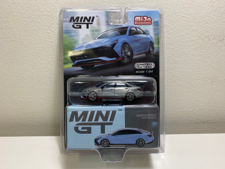 CHASE CAR 1/64 Mini GT Hyundai Elantra N Performance (Silver) Diecast ...
