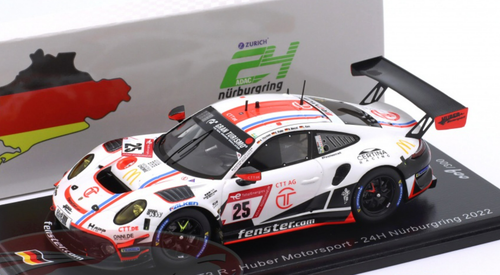 1/43 Spark 2022 Porsche 911 GT3 R #25 11th 24h Nürburgring Huber ...