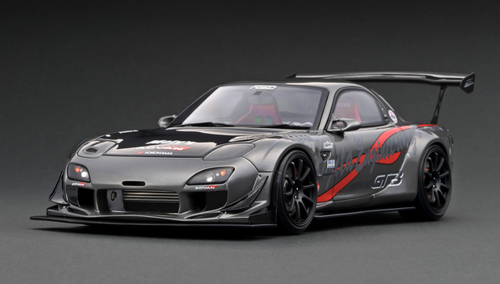 1/18 Ignition Model Mazda RX-7 FEED Afflux GT3 (FD3S) (Gun Metallic ...