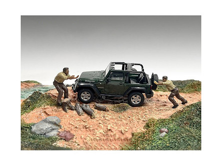 "4X4 Mechanics" 2 Piece Diecast Figure Set 3 for 1/43 Scale Models by ...