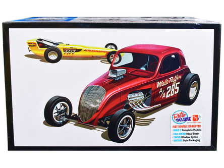 Skill 2 Model Kit Fiat Double Dragster Set of 2 Kits 1/25 Scale Model ...