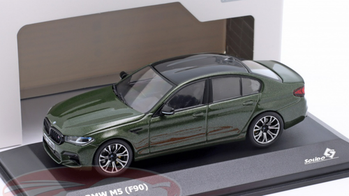 1/43 Solido BMW M5 F90 Competition (San Remo Green) Car Model - LIVECARMODEL.com