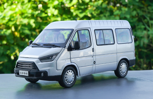 1/18 Dealer Edition JMC (Ford Transit) Silver Diecast Car Model ...