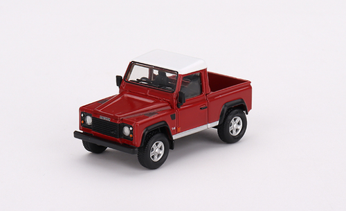 1/64 Mini GT Land Rover Defender 90 Pickup (Masai Red) Diecast Car ...