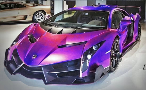 1/18 HH Model Lamborghini Supercar Veneno Series Gun Chameleon Violet ...