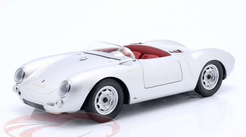 1/12 KK-Scale Porsche 550A Spyder (Silver) Car Model - LIVECARMODEL.com