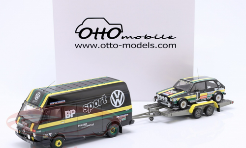 1/18 Otto 1981 3-Car Set Rallye Tour de France Volkswagen VW LT35 und ...