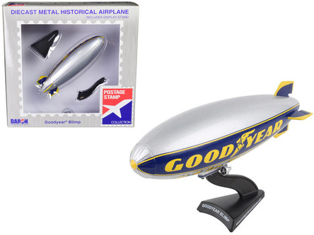 Goodyear Blimp Silver Metallic with Blue and Yellow Graphics "#1 in ...