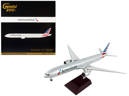 Boeing 777-300ER Commercial Aircraft "American Airlines" Silver "Gemini ...