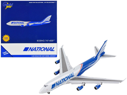 Boeing 747-400F Commercial Aircraft with Flaps Down "National Airlines ...
