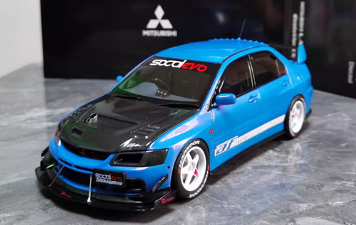 1/18 Super A SuperA Mitsubishi Evo 9 Evo9 Evo IX 9th Generation (Blue ...