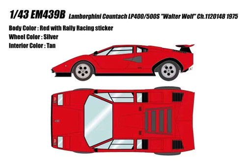 1/43 Make Up 1975 Lamhorghini Countach LP400/500S "Walter Wolf" Ch ...