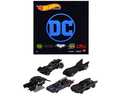"Batman Batmobiles" 5 piece Set Diecast Model Cars by Hot Wheels ...