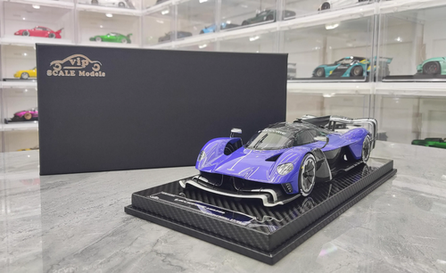 1/18 VIP Scale Aston Martin Valkyrie AMR Pro (Blue Purple) Resin Car ...
