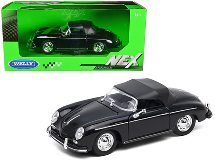 Porsche 356A Speedster Soft Top Black "NEX Models" Series 1/24 Diecast ...