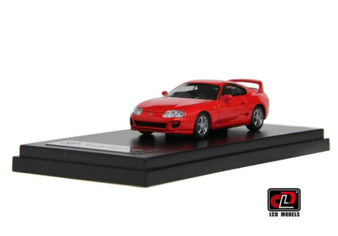 1/64 LCD Toyota Supra Mk4 A80 Red Diecast Car Model - LIVECARMODEL.com