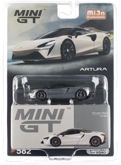 CHASE CAR 1/64 Mini GT McLaren Artura (Chrome Silver) Diecast Car Model ...