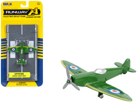 Supermarine Spitfire Fighter Aircraft Green "Royal Air Force" with ...