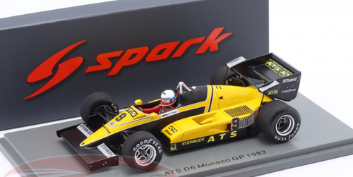 1/43 Spark 1983 Formula 1 Manfred Winkelhock ATS D6 #9 Monaco GP Car Model - LIVECARMODEL.com