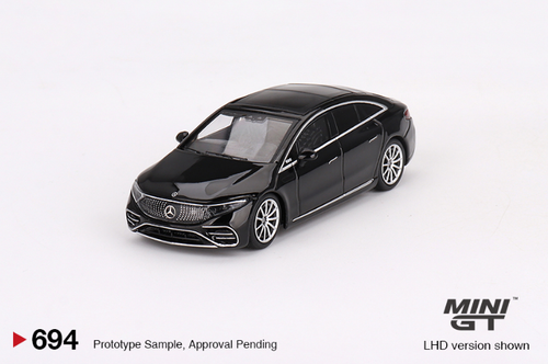 1/64 MINI GT Mercedes-Benz EQS 580 4MATIC Black - LIVECARMODEL.com