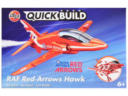Skill 1 Model Kit Royal Air Force Red Arrows Hawk Aircraft Red Snap ...