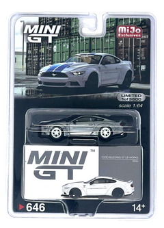 CHASE CAR 1/64 Mini GT Ford Mustang GT LB-Works (Chrome Silver) Diecast ...