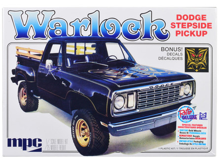 Skill 2 Model Kit 1977 Dodge Warlock Stepside Pickup Truck 1/25 Scale ...