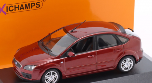1/43 Minichamps 2004 Ford Focus (Dark Red Metallic) Car Model ...
