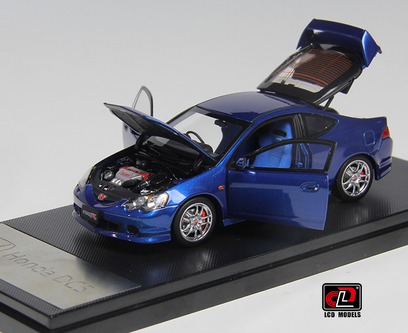 1/43 LCD Honda Civic INTEGRA (DC5) TYPE R Blue Diecast full open ...