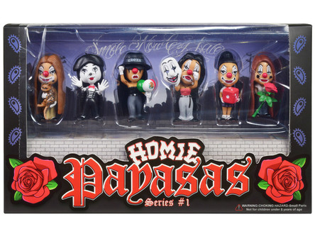 "Homie Payasas" Series 1 2-Inch Figures Set of 6 Pieces by Homies ...