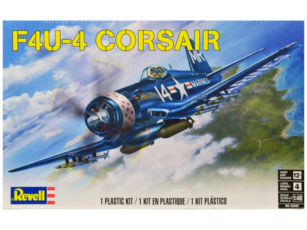 Level 4 Model Kit Vought F4U-4 Corsair Fighter Aircraft 1/48 Scale ...