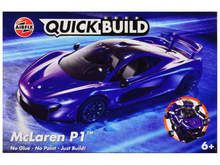 Skill 1 Model Kit McLaren P1 Purple Snap Together Painted Plastic Model ...