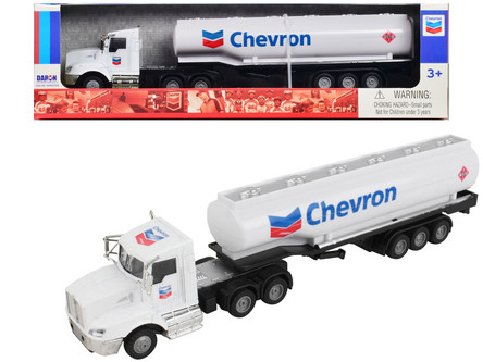 Chevron Tanker Truck White "Chevron" 1/50 Diecast Model by Daron ...