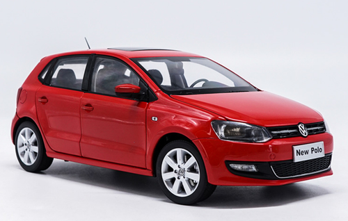 1/18 Dealer Edition 2013 Volkswagen VW Polo (Red) Diecast Car Model ...