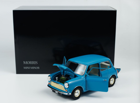 1/18 Kyosho 1964 Morris Mini Minor (Blue) Diecast Car Model ...