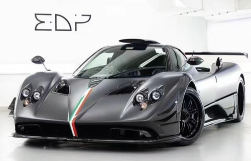 1/18 HH Model Pagani Zonda 760 Absolute (Matte Black Carbon) Car Model ...