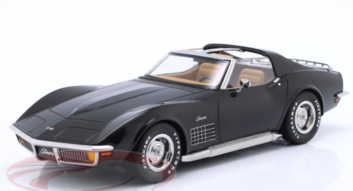 1/18 KK-Scale 1972 Chevrolet Corvette C3 (Black) Diecast Car Model ...