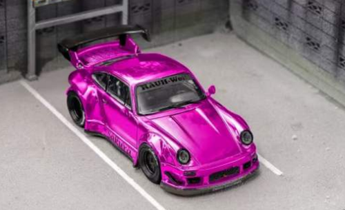 1/64 Star Model Porsche 911 930 RWB (Chrome Pink) Diecast Car Model ...