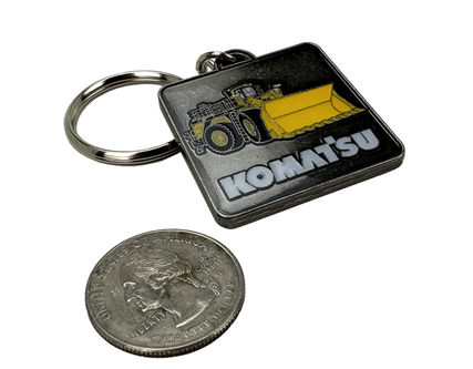 Komatsu Two-Sided Keychain (Dozer & Wheel Loader) - LIVECARMODEL.com