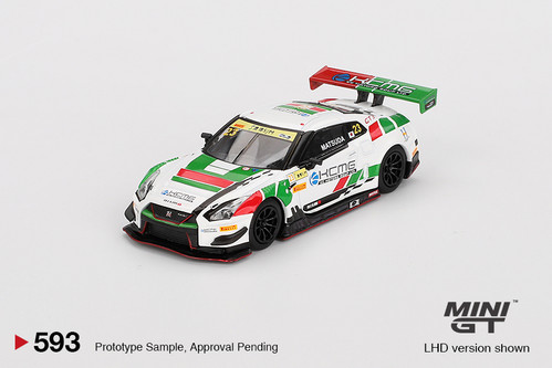 1/64 Mini GT 2018 Nissan GT-R R35 Nismo GT3 #23 KCMG 2018 FIA GT World ...