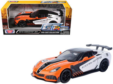1/24 Motormax GT Racing 2019 Chevrolet Corvette ZR1 Diecast Car Model ...
