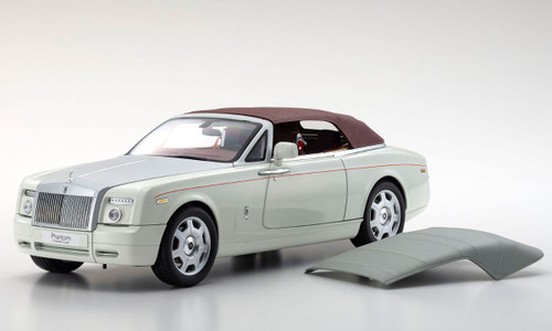 1/18 Kyosho Rolls-Royce Phantom Drophead Coupe (English White) Diecast ...