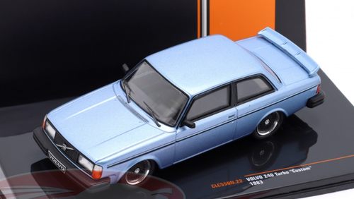 1/43 Ixo 1983 Volvo 240 Turbo Custom (Blue Metallic) Car Model ...