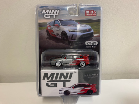 CHASE CAR 1/64 Mini GT Honda Civic Type R #2 2023 Pace Car (Chrome ...