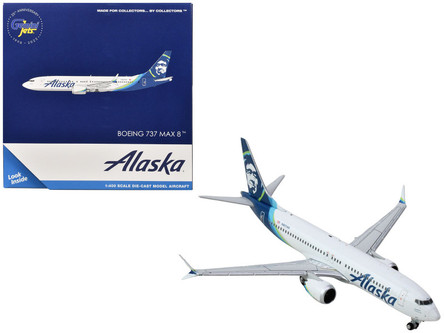 Boeing 737 MAX 8 Commercial Aircraft "Alaska Airlines" (N801AK) White ...