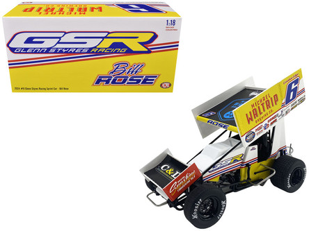 Winged Sprint Car #6 Bill Rose "Michael Waltrip Brewing Co." Glenn ...