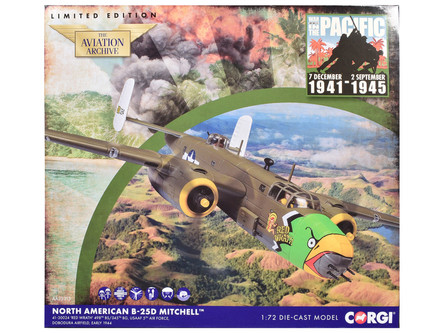 North American B-25D Mitchell Bomber Aircraft "Red Wrath 498th ...
